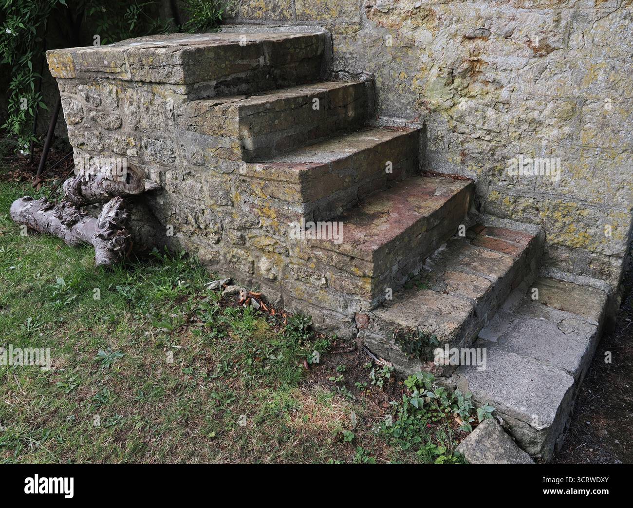 Flight of six natural stone steps Stock Photo - Alamy
