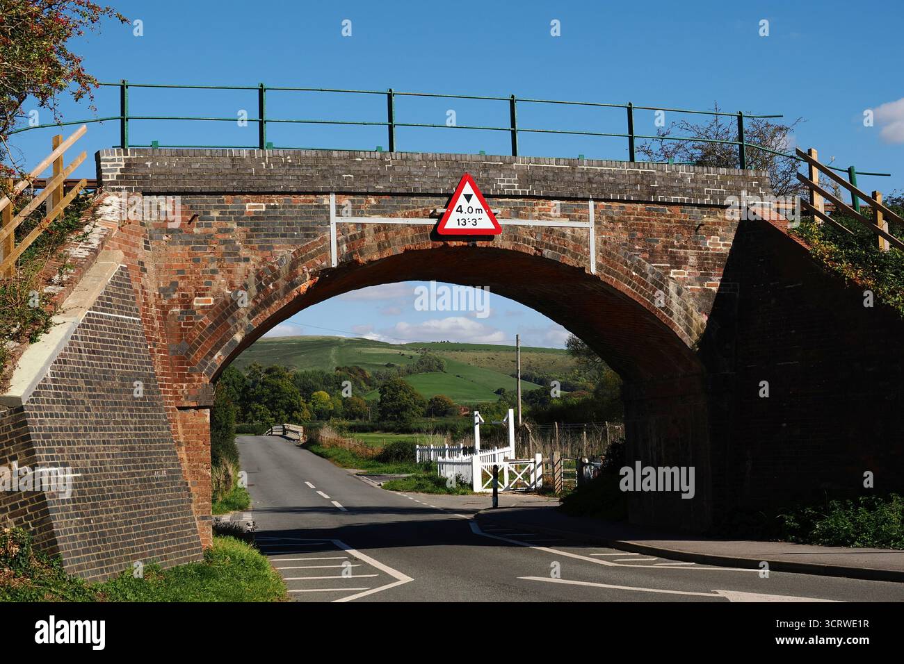 Brick-built railway bridge near Shillingstone Station, Dorset, UK Stock ...