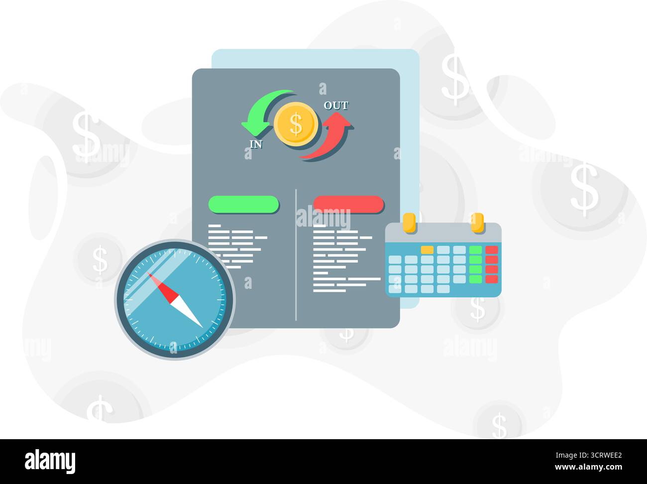 Financial analysis forecasting vector Stock Vector Images - Alamy