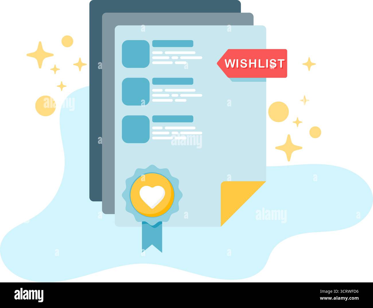 Favorite list vector vectors Stock Vector Images - Alamy
