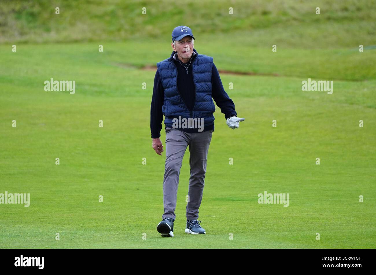 Michael Douglas on the 16th during day two of the 2025 Alfred Dunhill ...