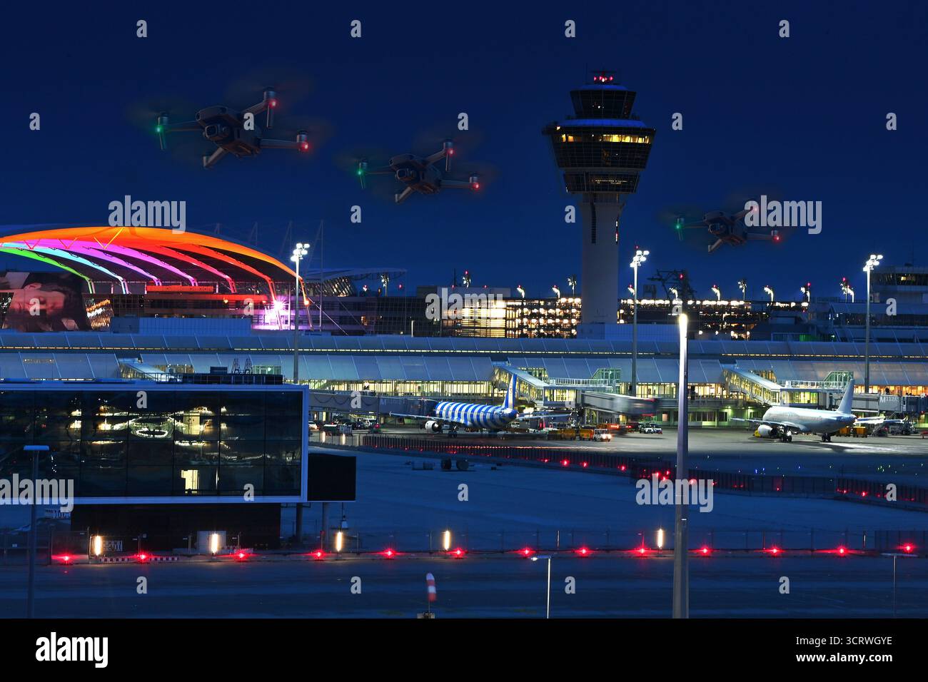 Oberding, Deutschland. 04th Jan, 2025. ATTENTION: PHOTO MONTAGE ...