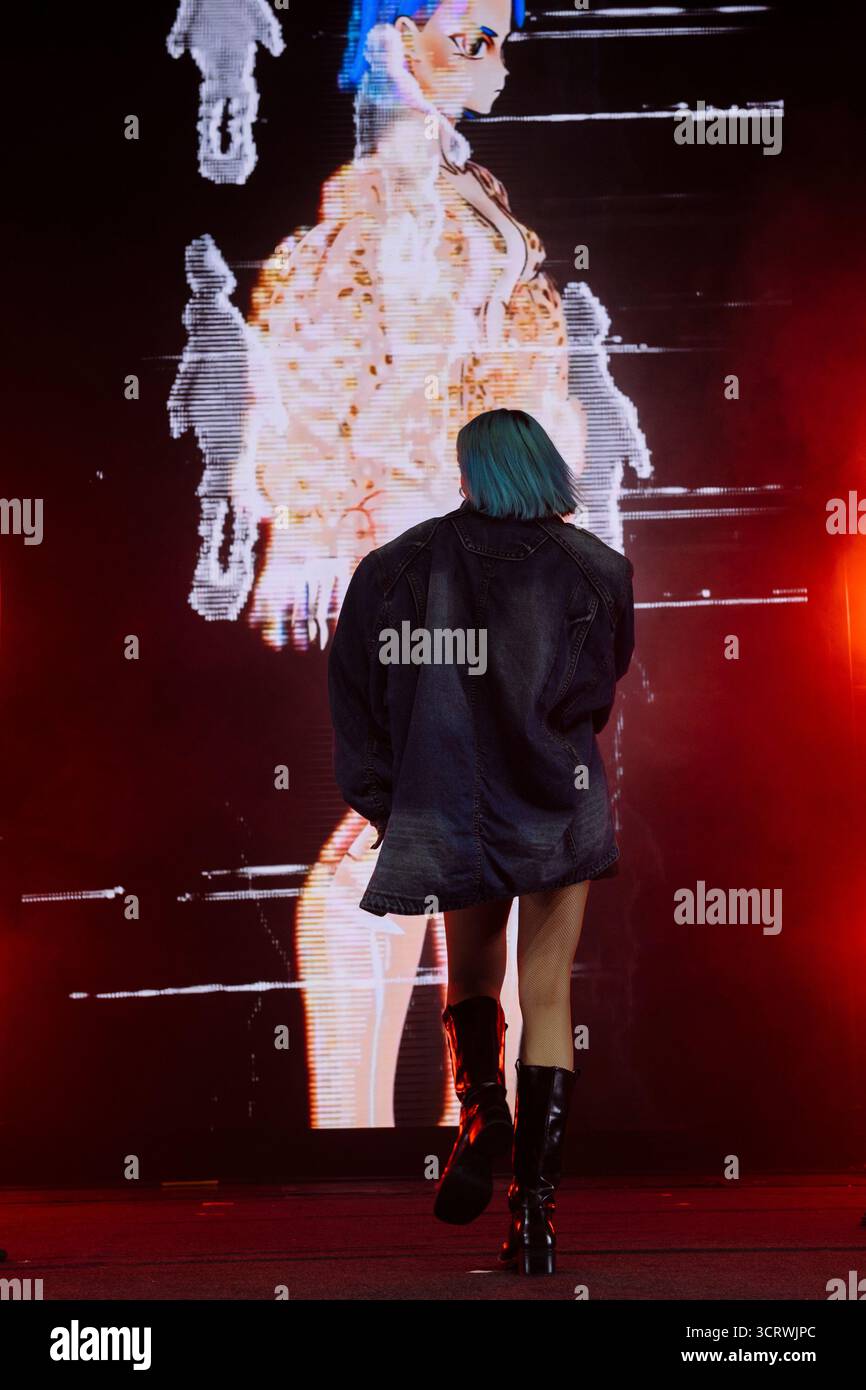 Rose Villain – real name Rosa Luini - performs on stage of Atlantico ...