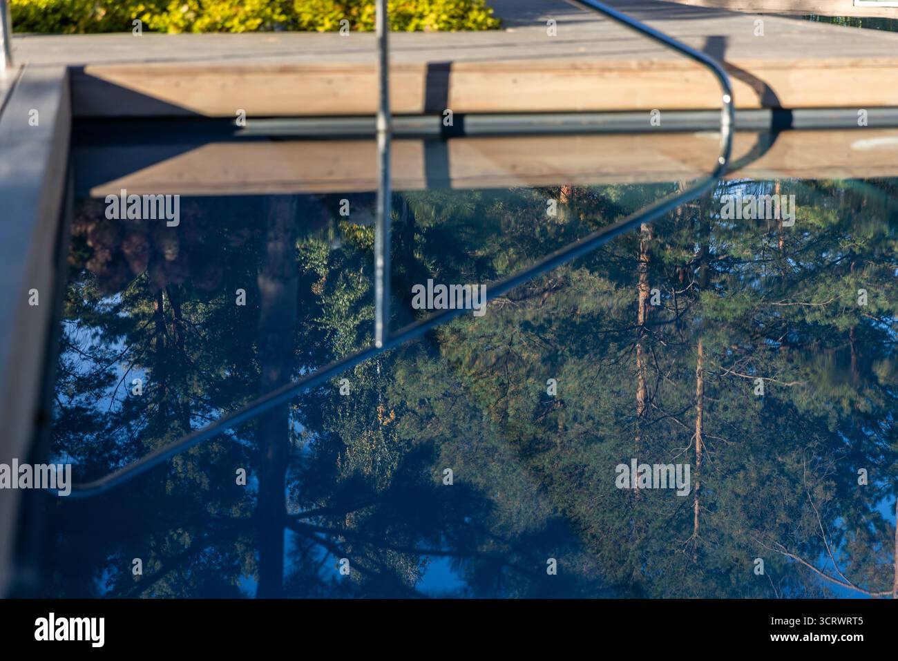 This image beautifully showcases a peaceful pool reflecting the ...