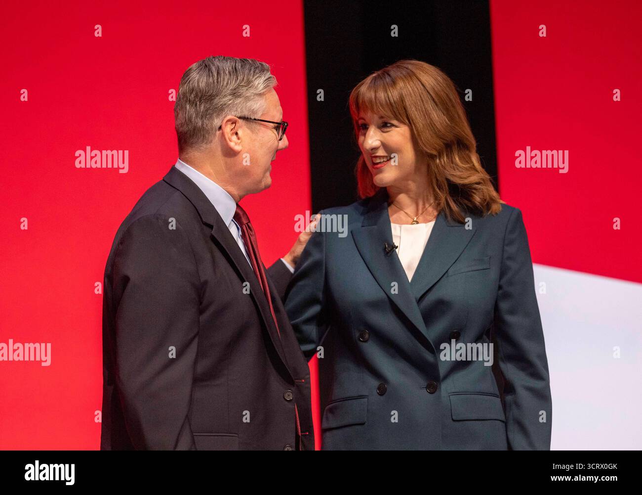 Rachel Reeves, Chancellor, is congratulated by Prime Minister, Keir ...