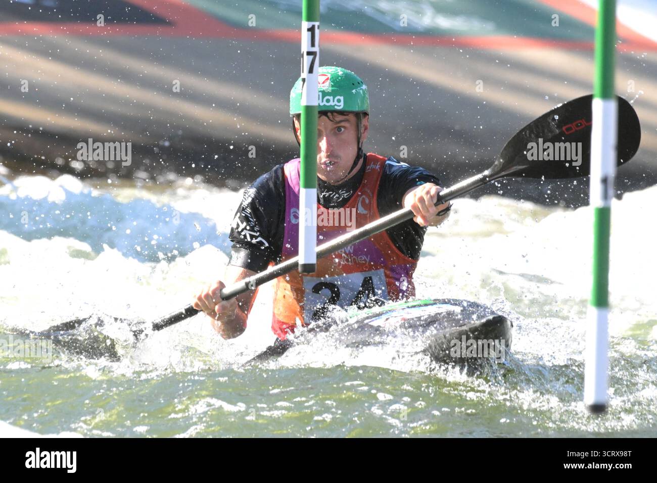 Mario Leitner of Austria compete in the Men's Kayak Final during the ...