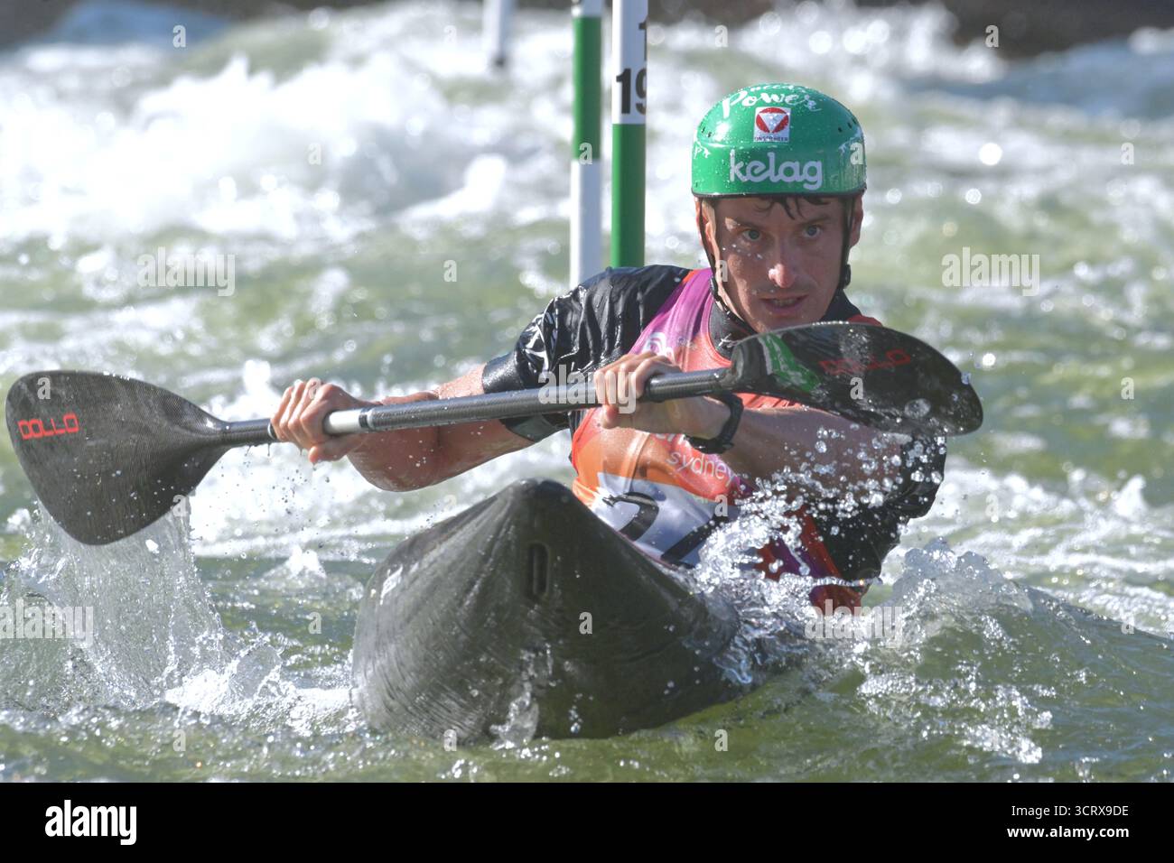 Mario Leitner of Austria compete in the Men's Kayak Final during the ...