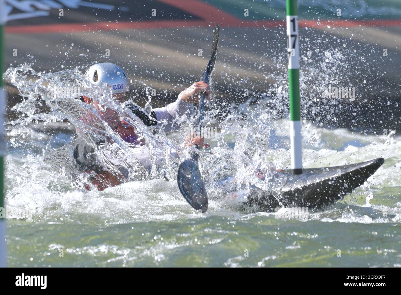 Anatole Delassus of France compete in the Men's Kayak Final during the ...