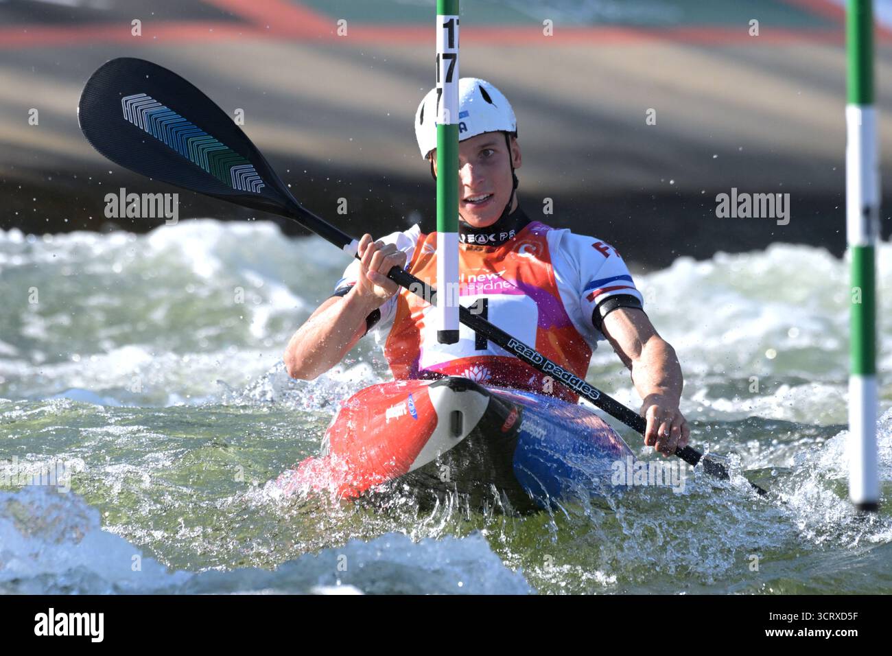 Titouan Castryck of France compete in the Men's Kayak Final during the ...