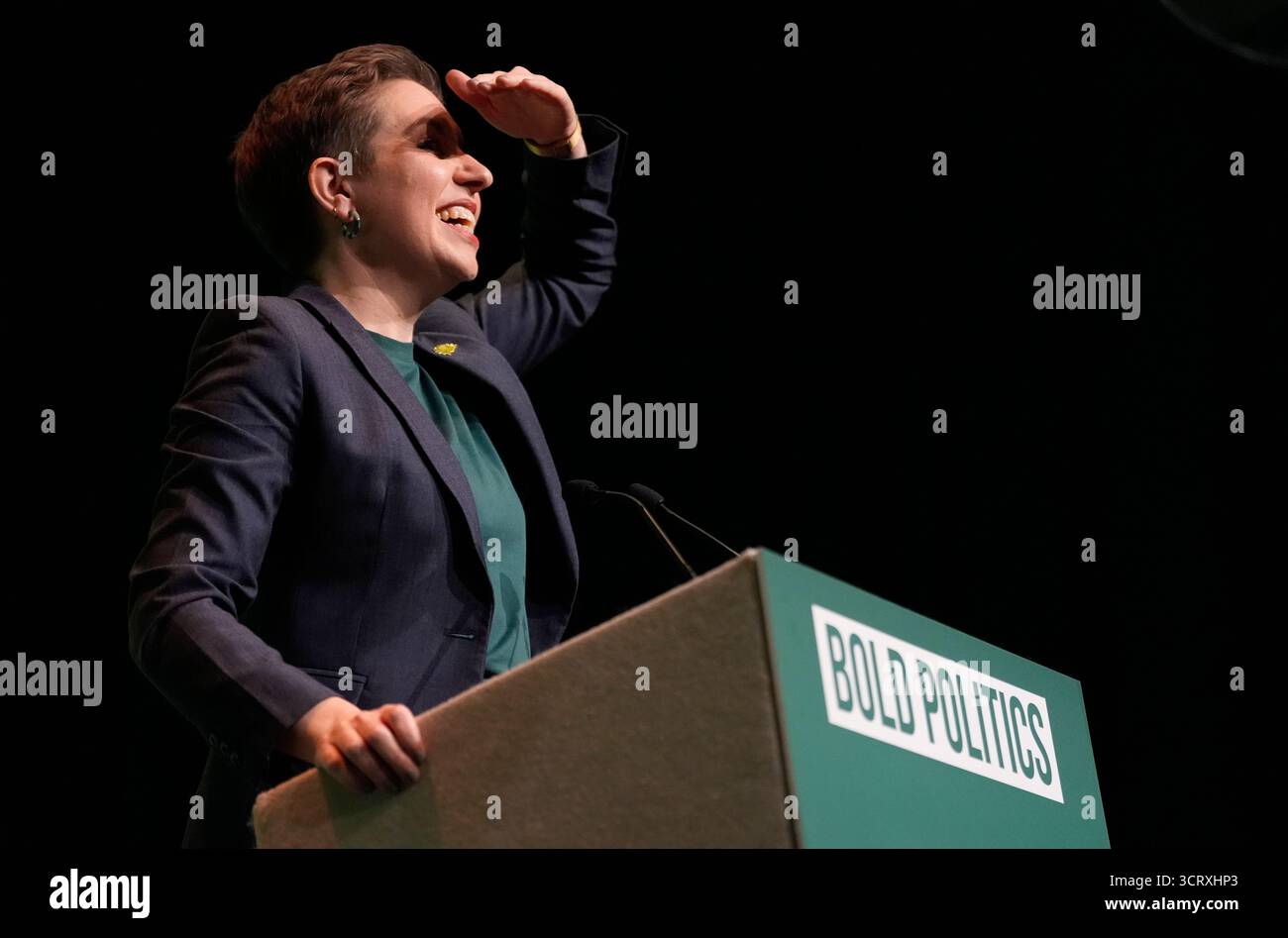 Green Party MP for Bristol Central, Carla Denyer ahead of the speech of ...