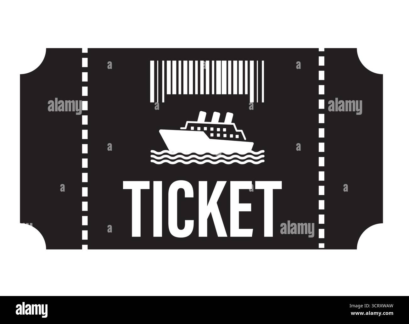 Cruise ship boarding pass icon Cut Out Stock Images & Pictures - Alamy