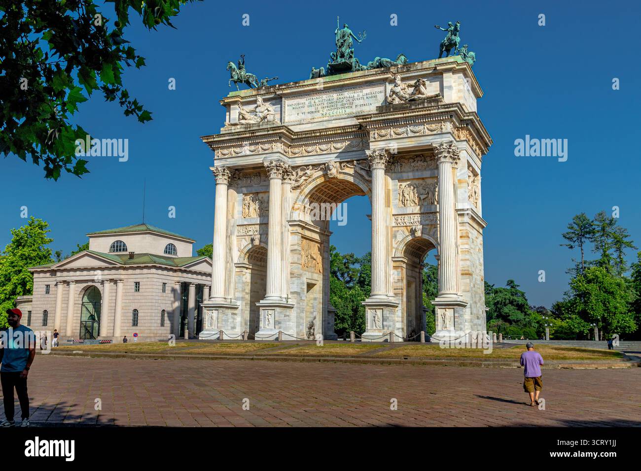 Arco della Pace ,The Peace Arch, a landmark triumphal arch in the ...