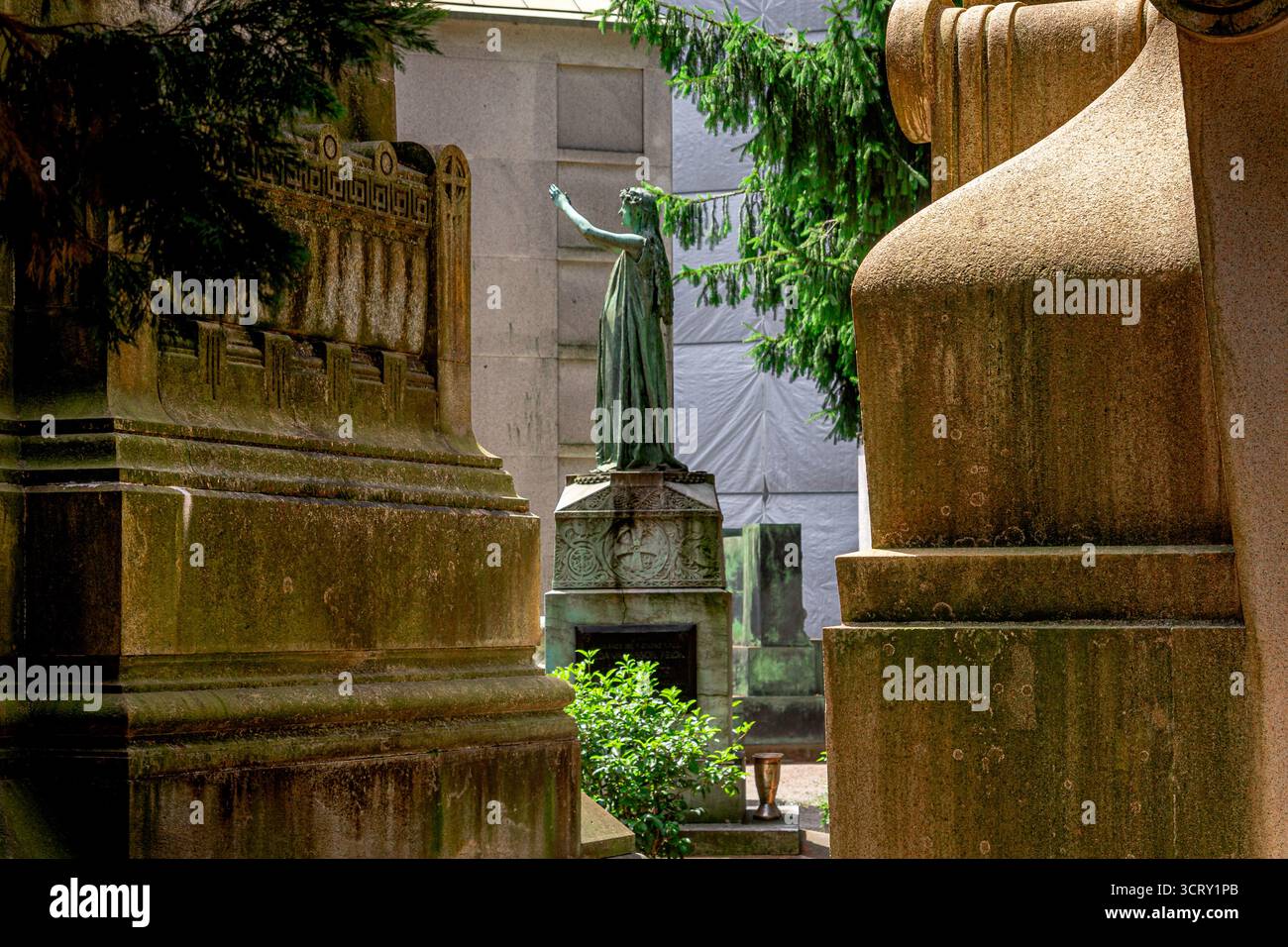 Chapels and artistic tombs and monuments in the Cimitero Monumentale di ...