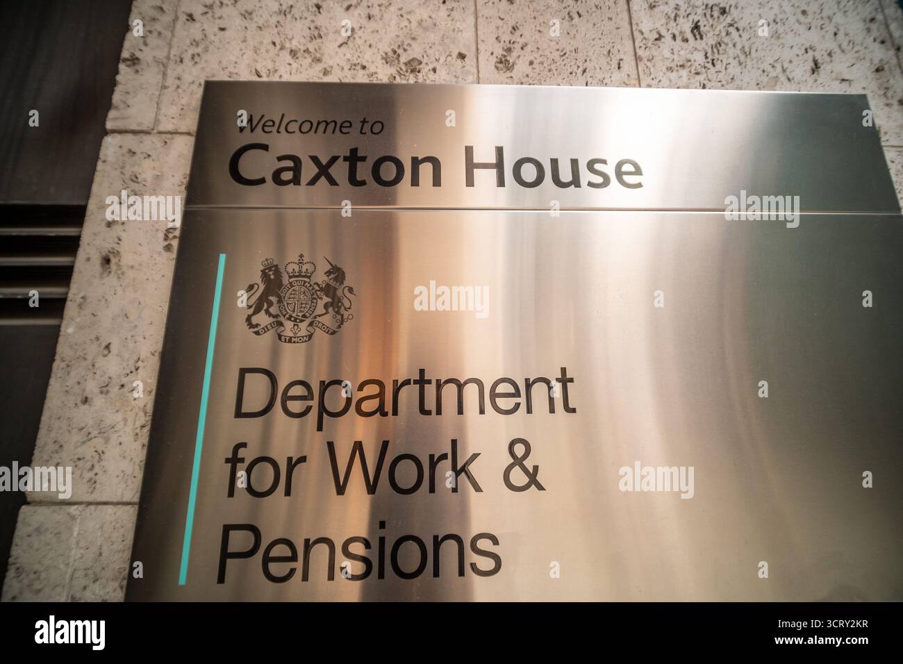 LONDON- AUGUST 23, 2025: The Department for Work & Pensions (DWP ...