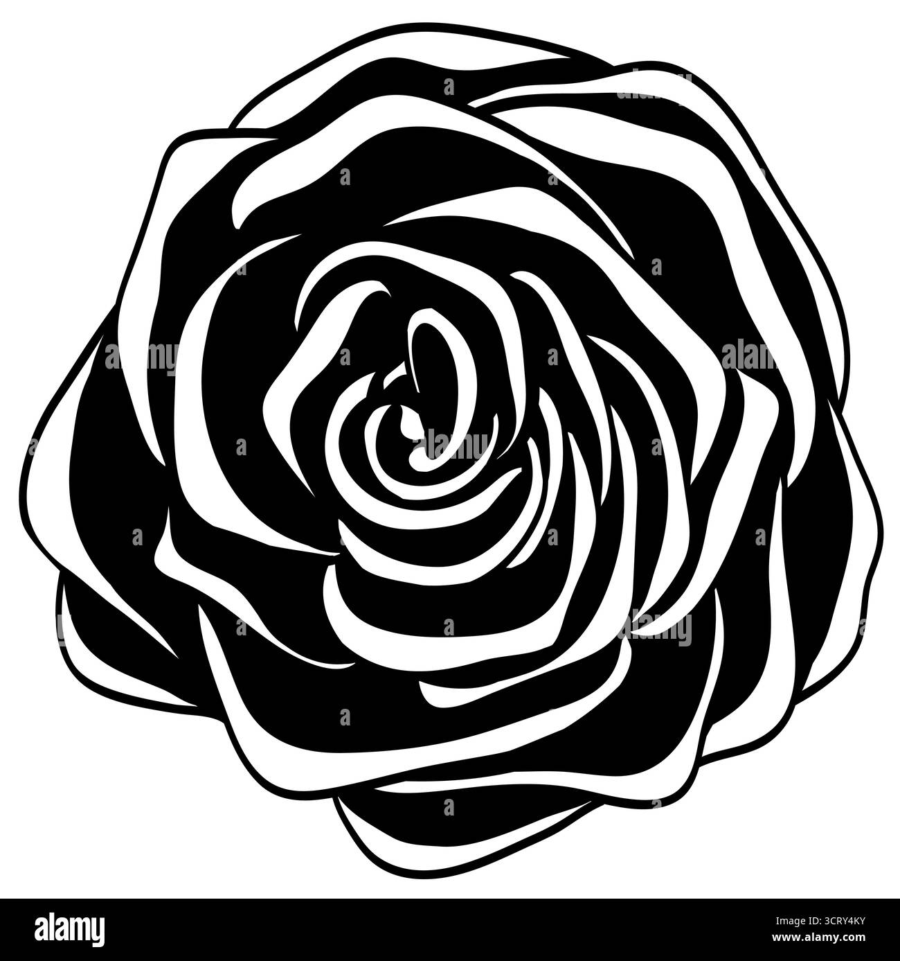 Red rose symbol love Black and White Stock Photos & Images - Alamy
