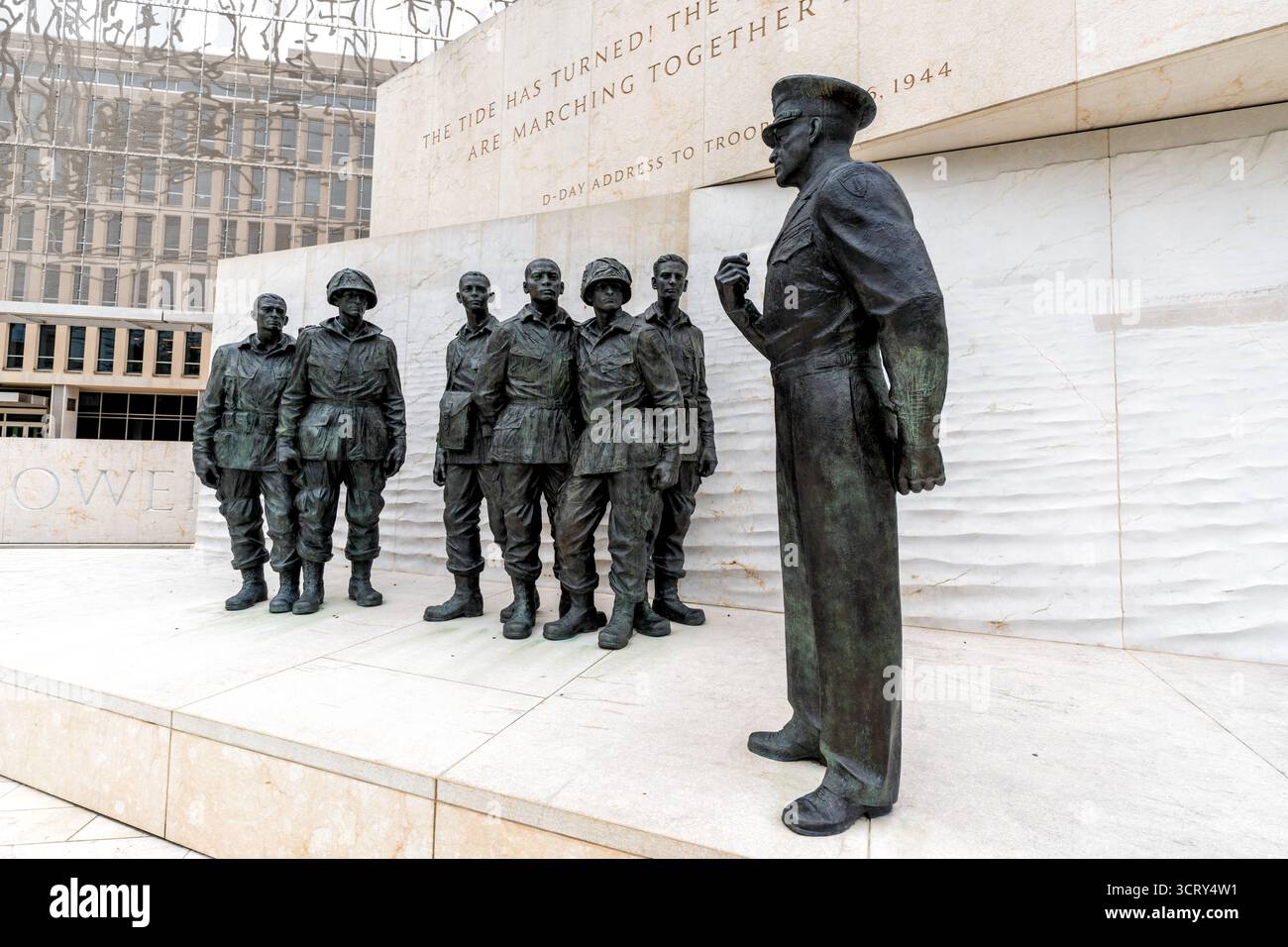 Eisenhower Memorial Bronze Statues D Day Address Washington DC ...