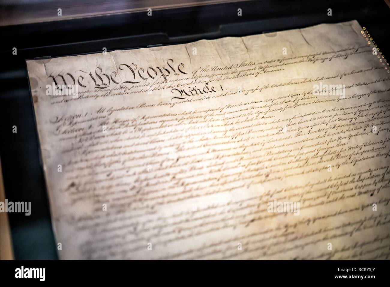 Us constitution first page hi-res stock photography and images - Alamy