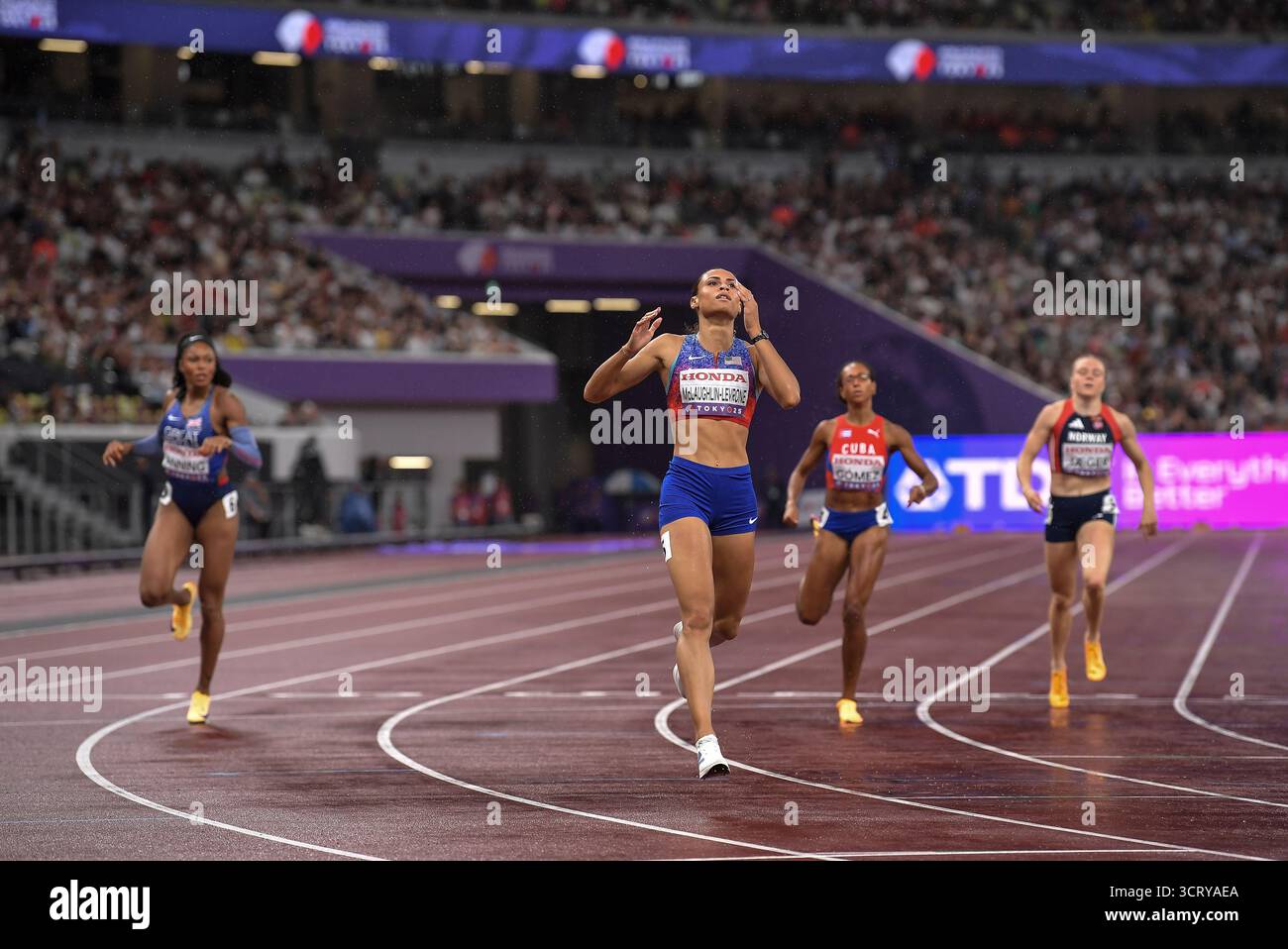 Sydney McLaughlin-Levrone wins the women’s 400m final at the World Athletics Championships Tokyo ...
