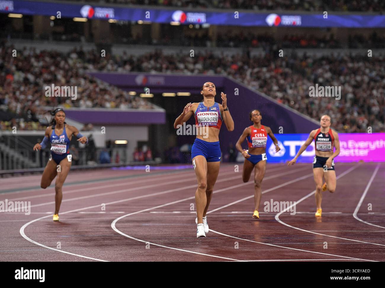 Sydney McLaughlin-Levrone wins the women’s 400m final at the World Athletics Championships Tokyo ...
