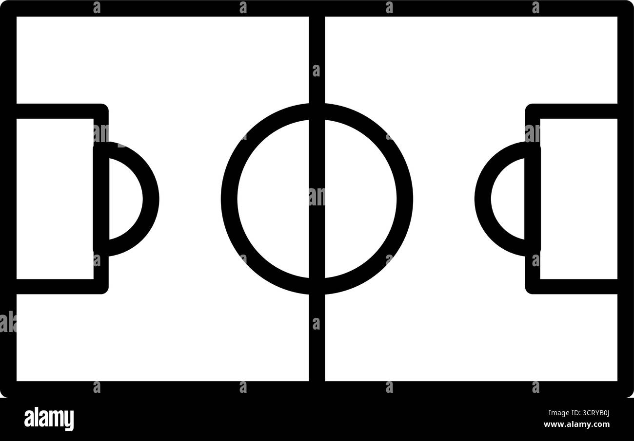 Football soccer field - vector icon Stock Vector Image & Art - Alamy