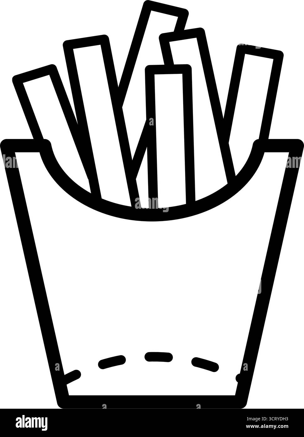 Fries fast food Black and White Stock Photos & Images - Alamy