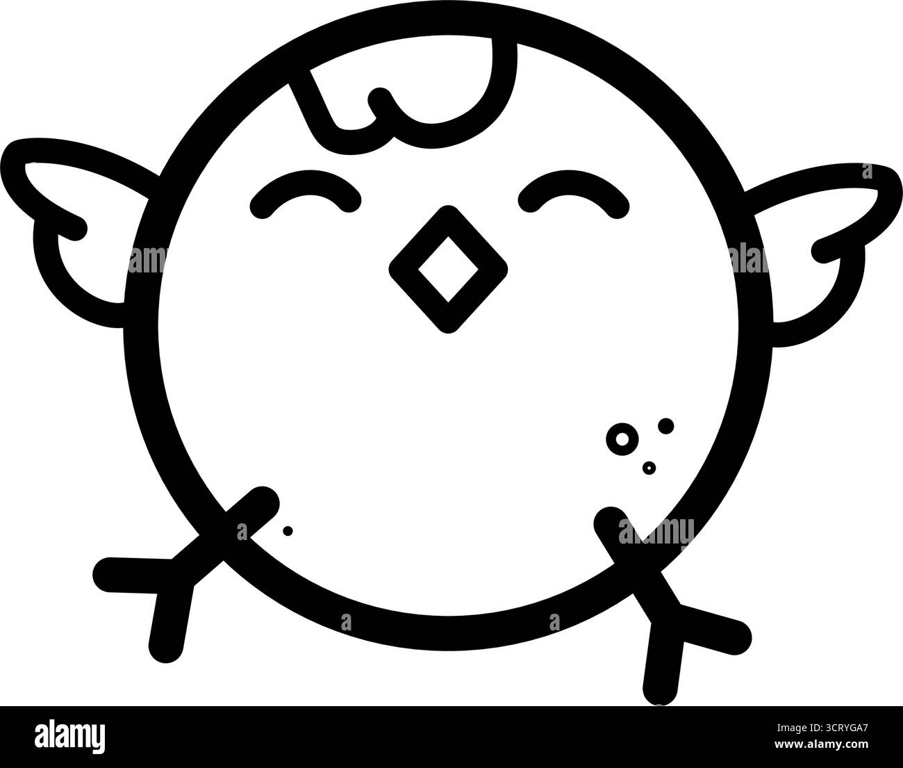 Vector spring funny cartoon Black and White Stock Photos & Images - Alamy