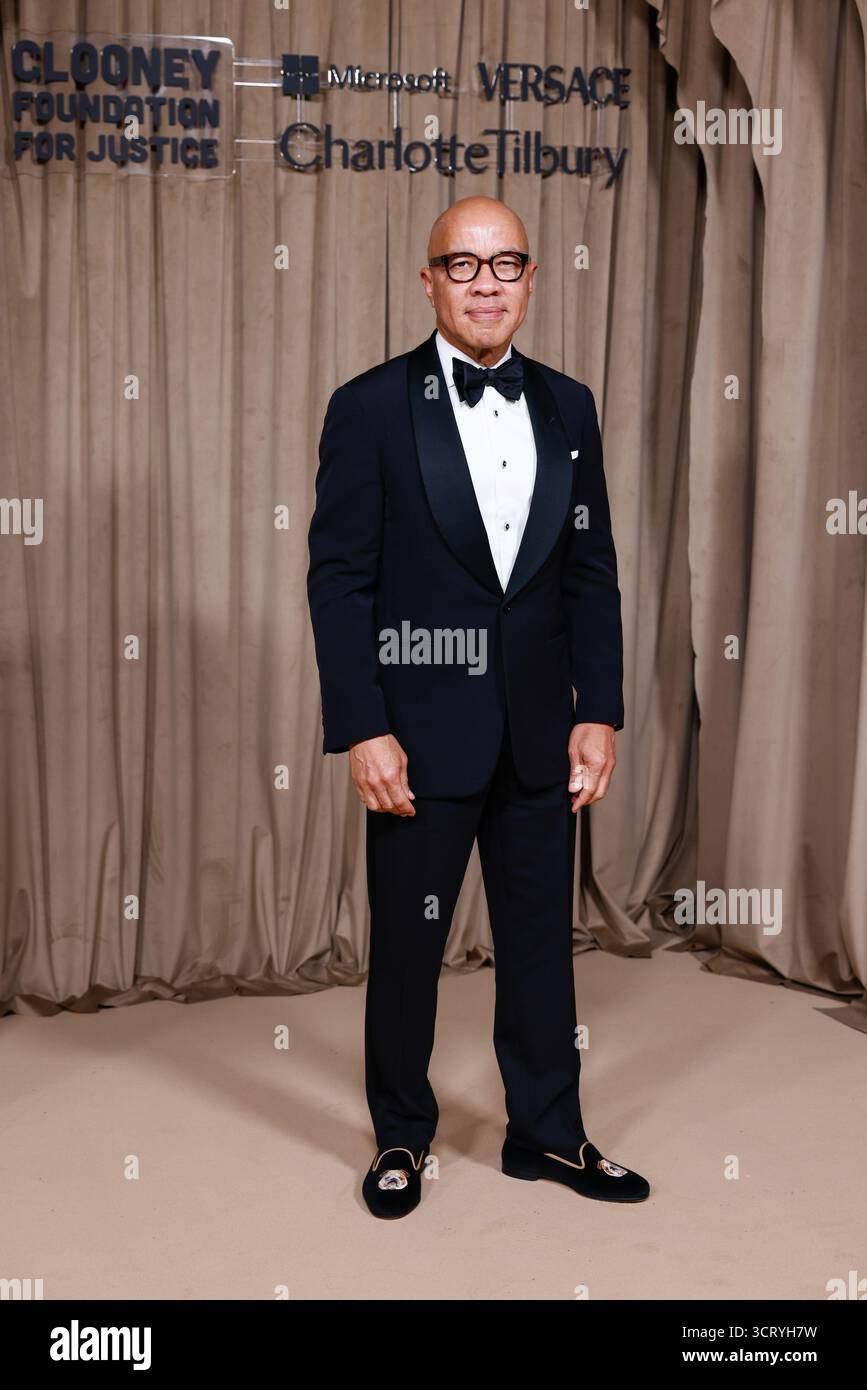 Darren Walker poses for photographers at The Albies on Friday, Oct. 3 ...