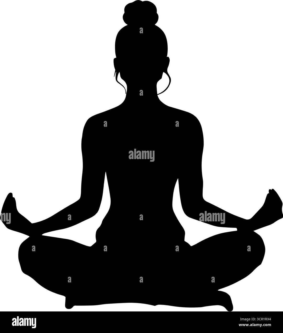 Mindfulness meditating Black and White Stock Photos & Images - Alamy