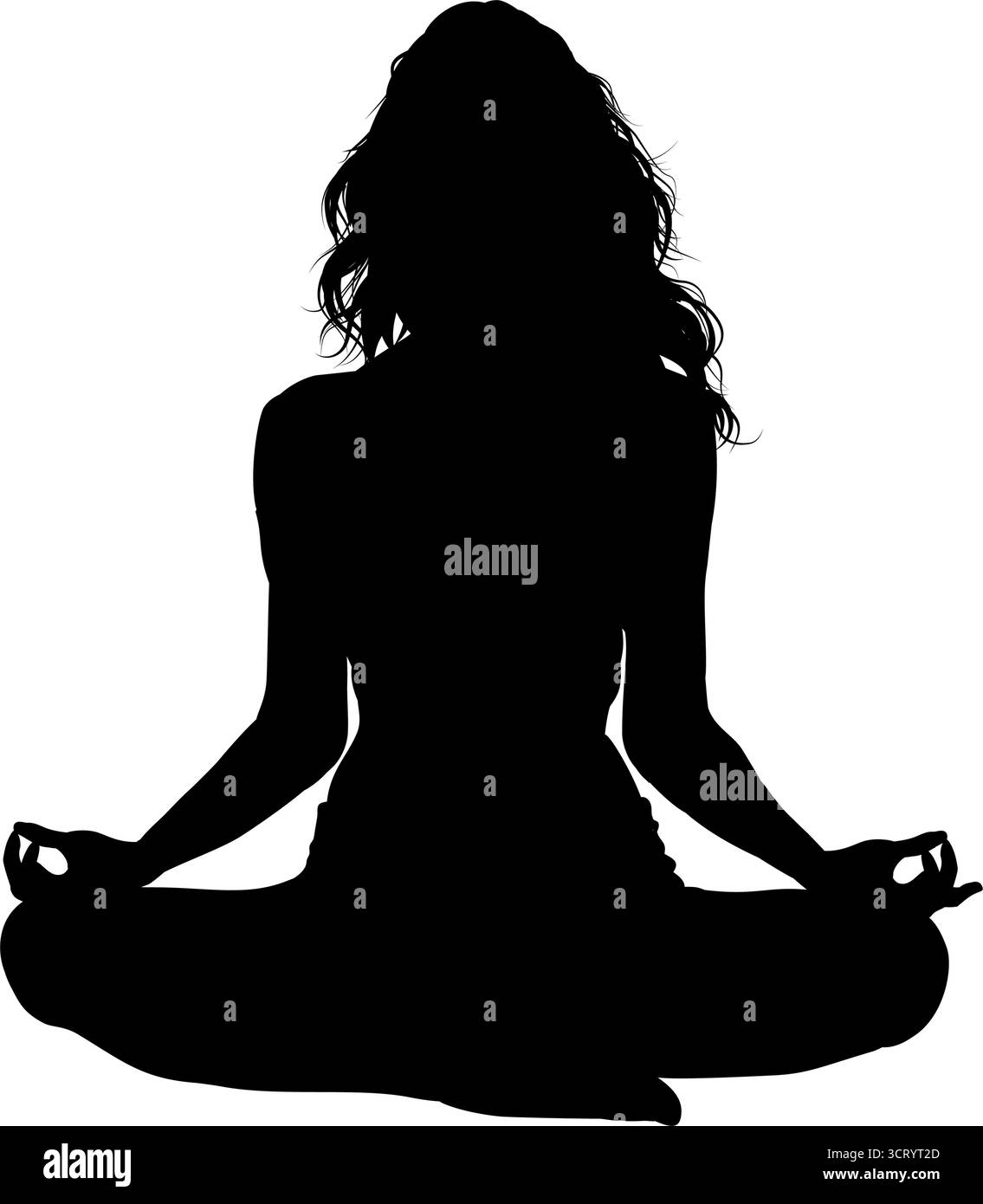 Mindfulness meditating Black and White Stock Photos & Images - Alamy