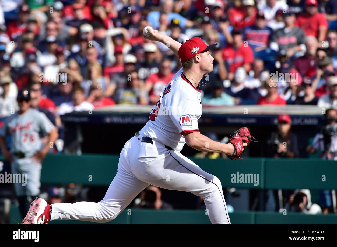 Cleveland Guardians relief pitcher Tim Herrin delivers against the ...