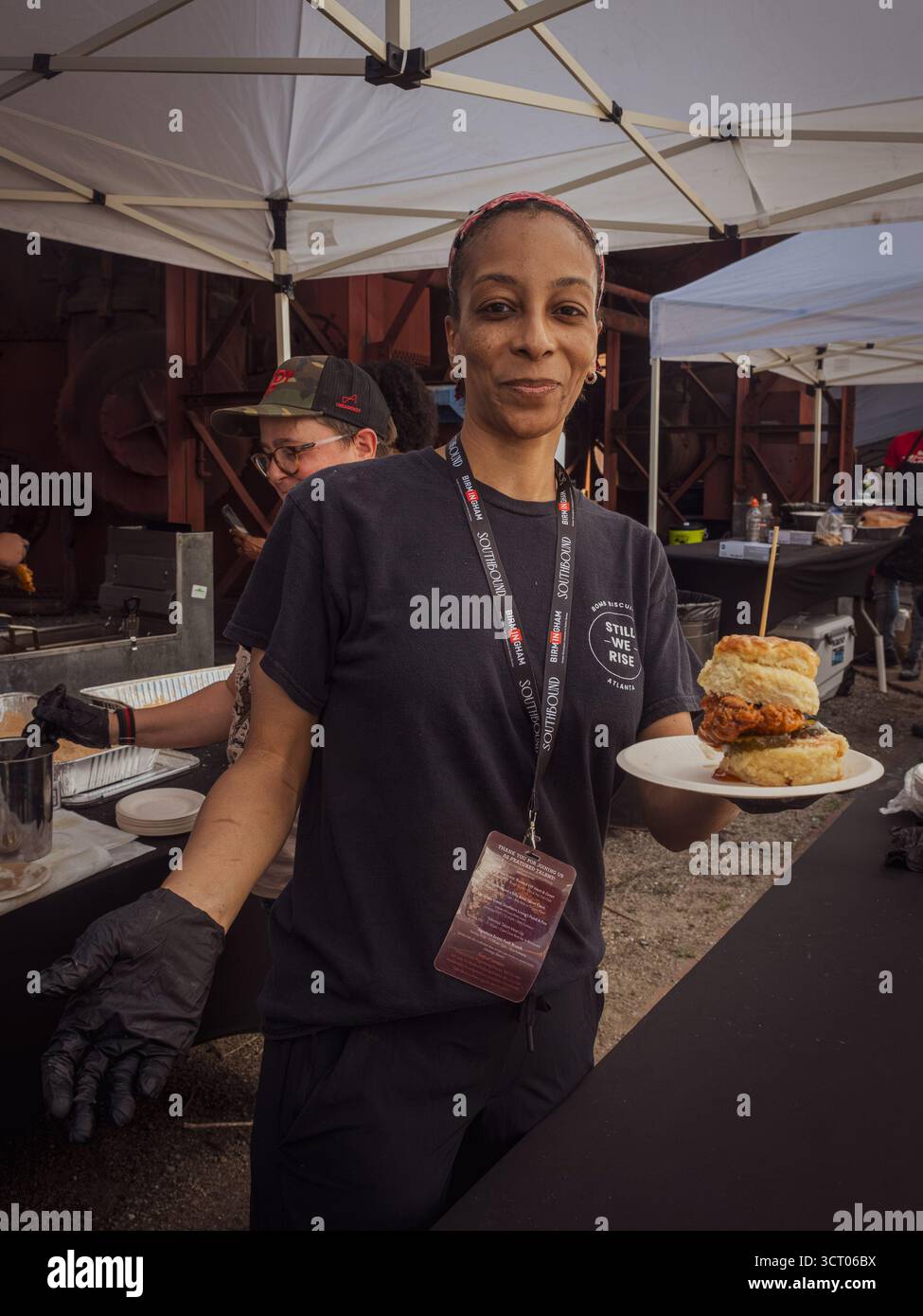 Erika Council from BOMB BISCUIT CO. of Atlanta, GA poses for a photo ...