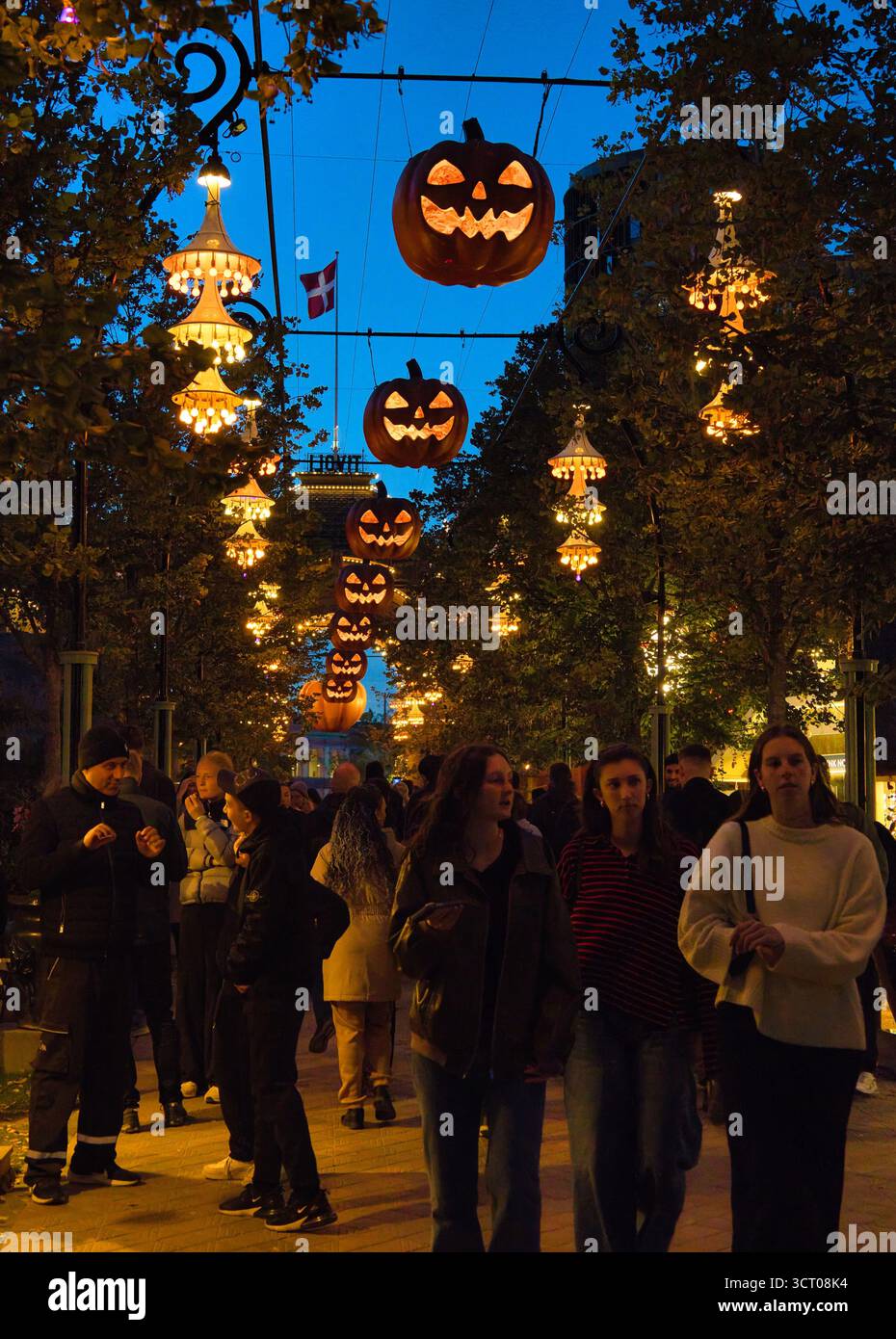 Copenhagen, Denmark, 3 Oct 2025. Visitors arrive for the Halloween ...