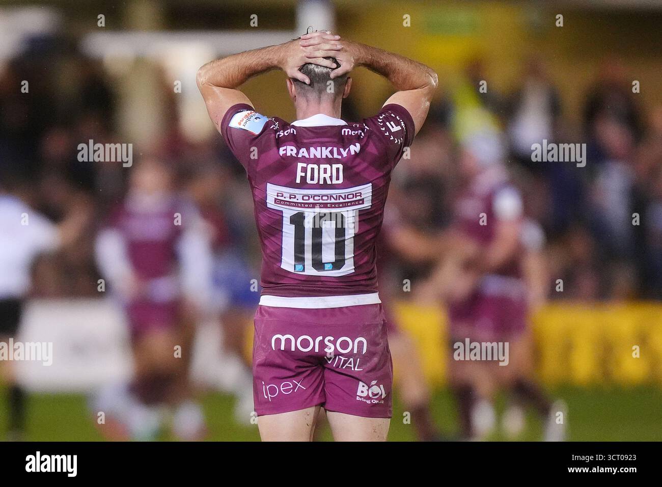 Sale Sharks' George Ford reacts during the Gallagher PREM match at The ...