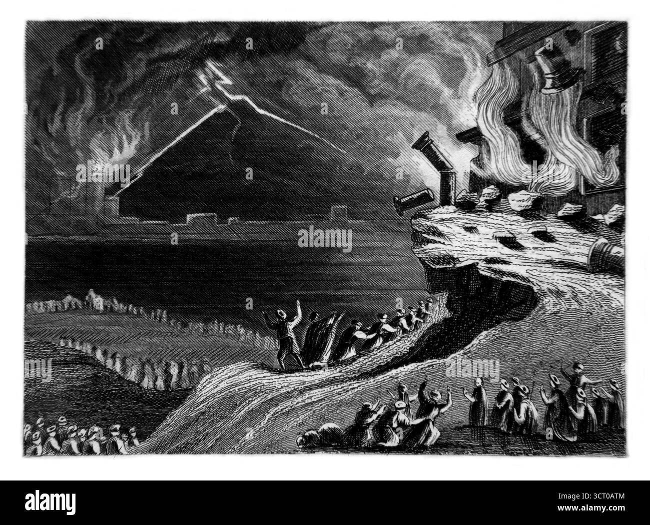 Illustration of the Destruction of the House of Esau by Fire (Obadiah ...
