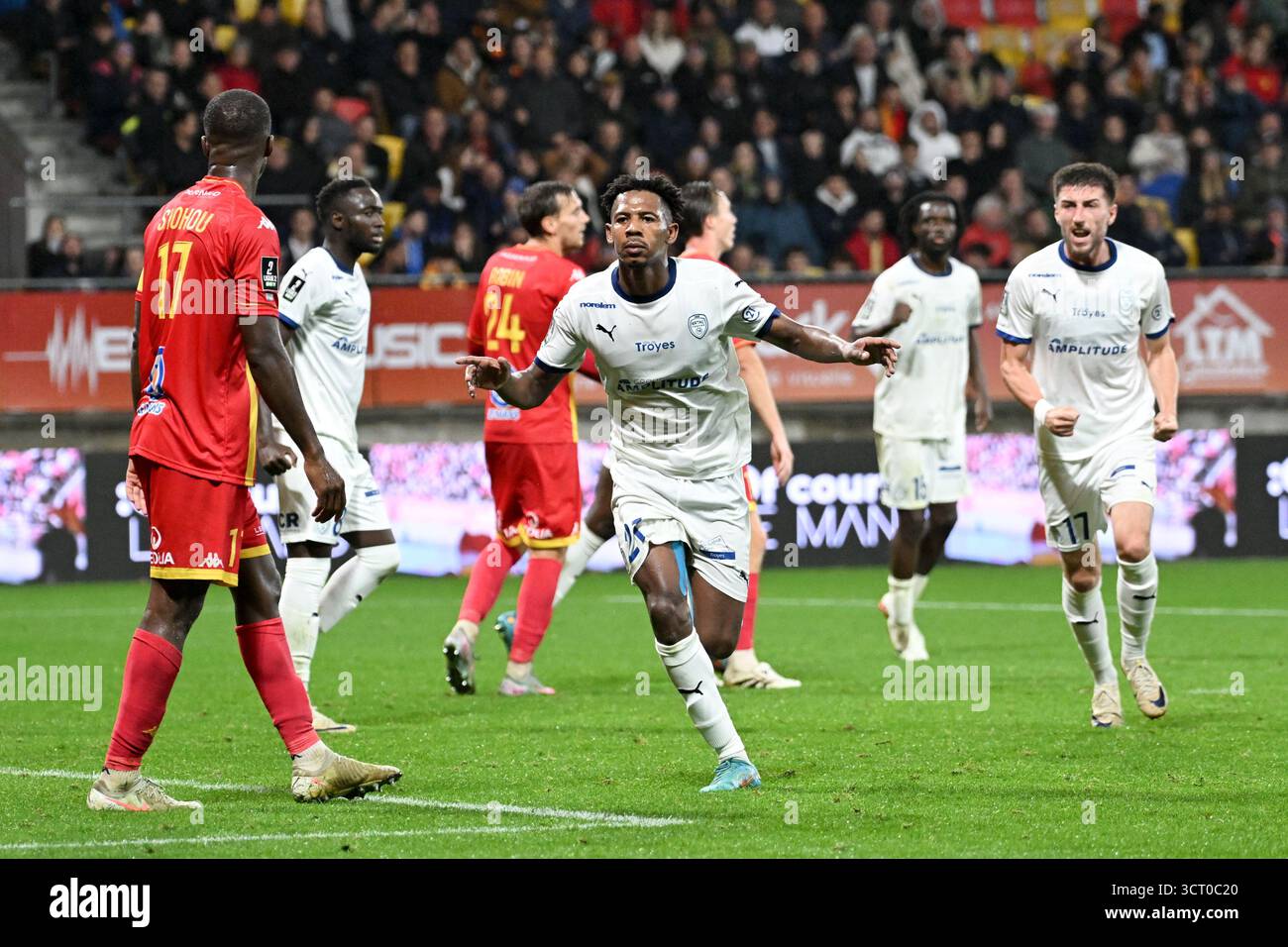 21 Tawfik BENTAYEB (estac) during the Ligue 2 BKT match between Le Mans ...