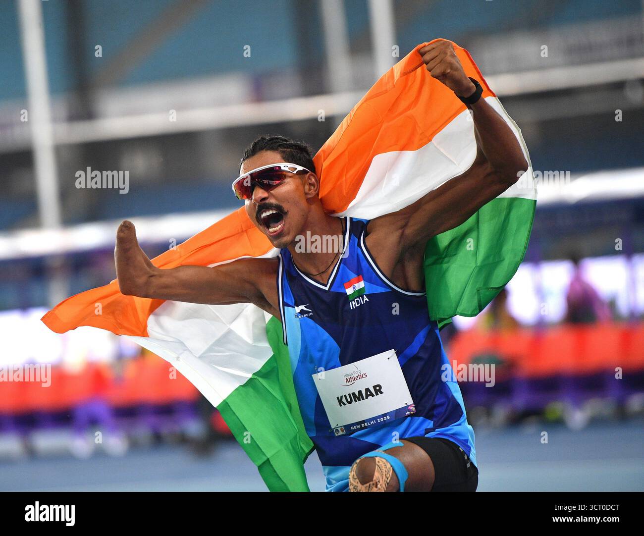 New Delhi, India. 3rd Oct, 2025. Nishad Kumar (India) clinched Gold Men ...