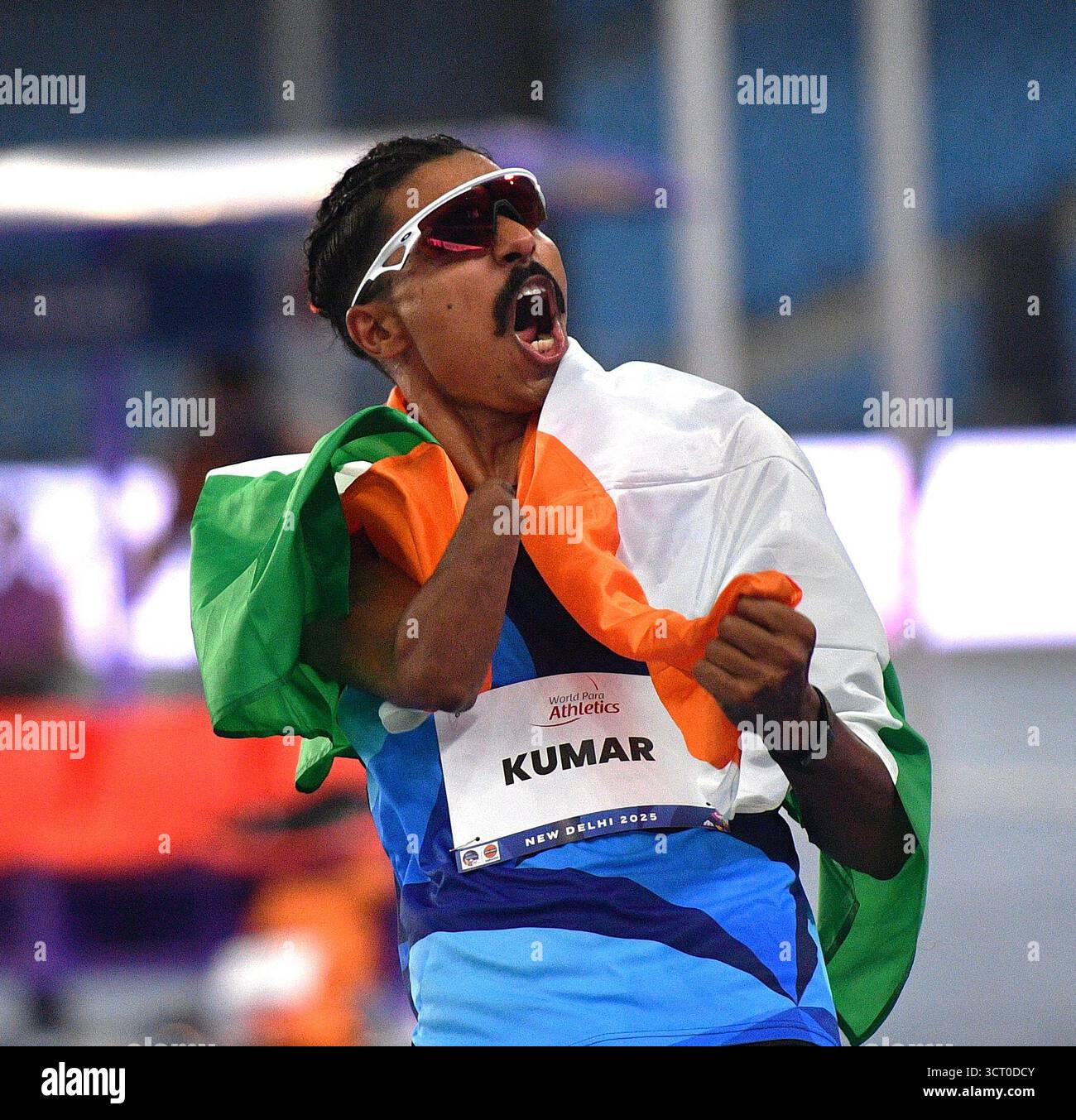 New Delhi, India. 3rd Oct, 2025. Nishad Kumar (India) clinched Gold Men ...