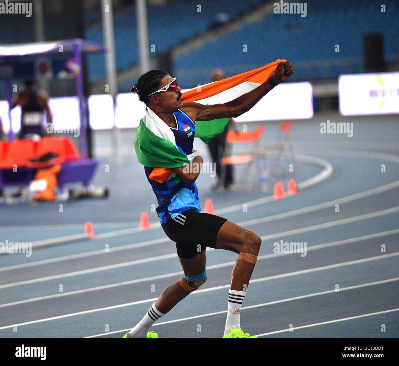 New Delhi, India. 3rd Oct, 2025. Nishad Kumar (India) clinched Gold Men ...