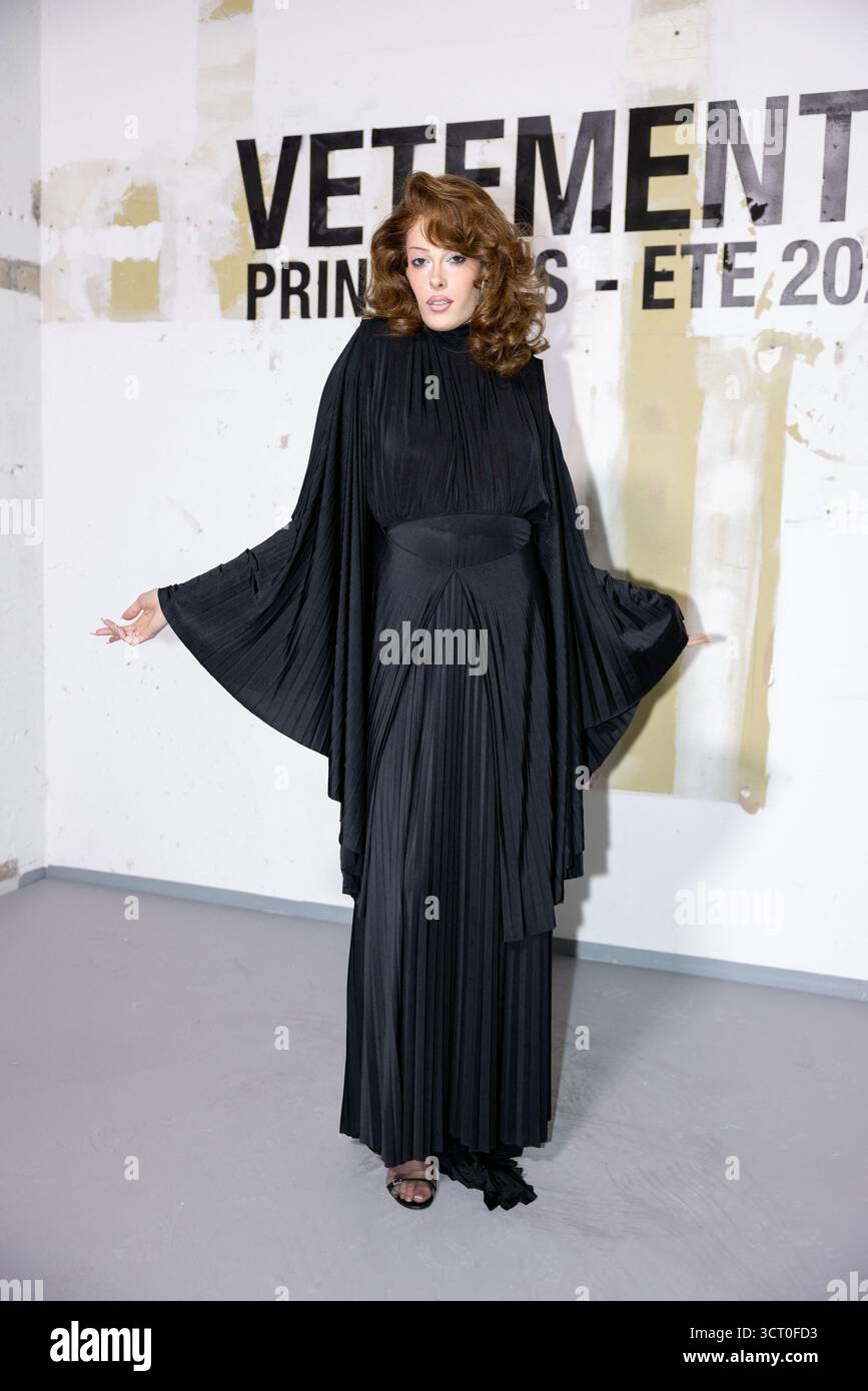 Gigi Goode attends the Vetements Womenswear Spring/Summer 2026 show as ...