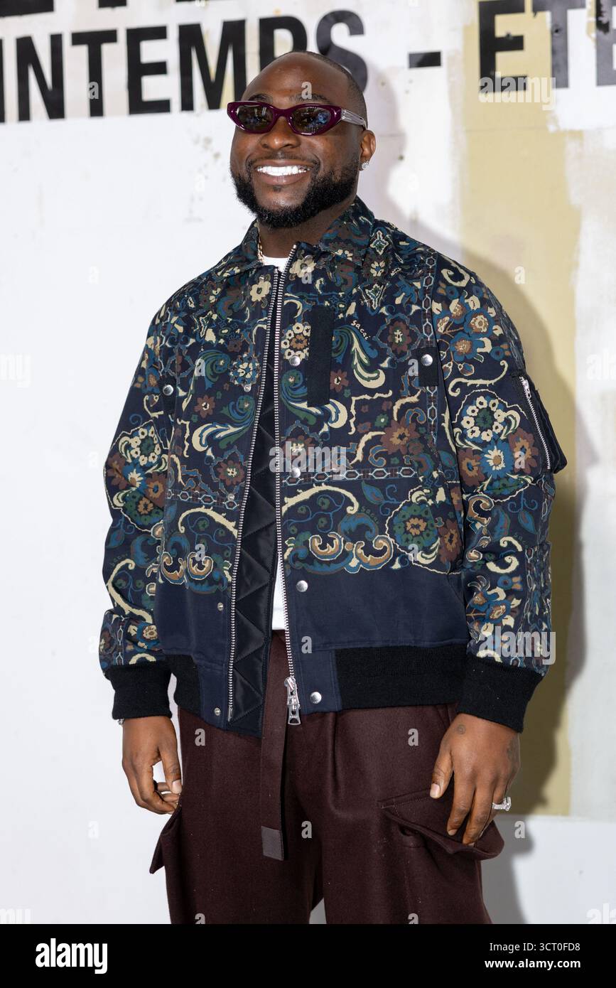 Davido attends the Vetements Womenswear Spring/Summer 2026 show as part ...