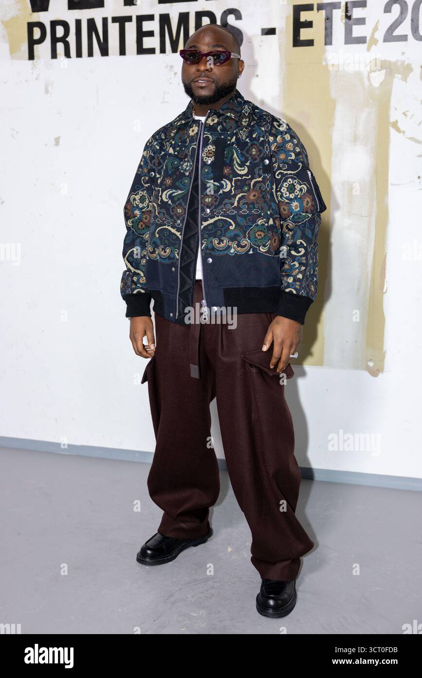 Davido attends the Vetements Womenswear Spring/Summer 2026 show as part ...