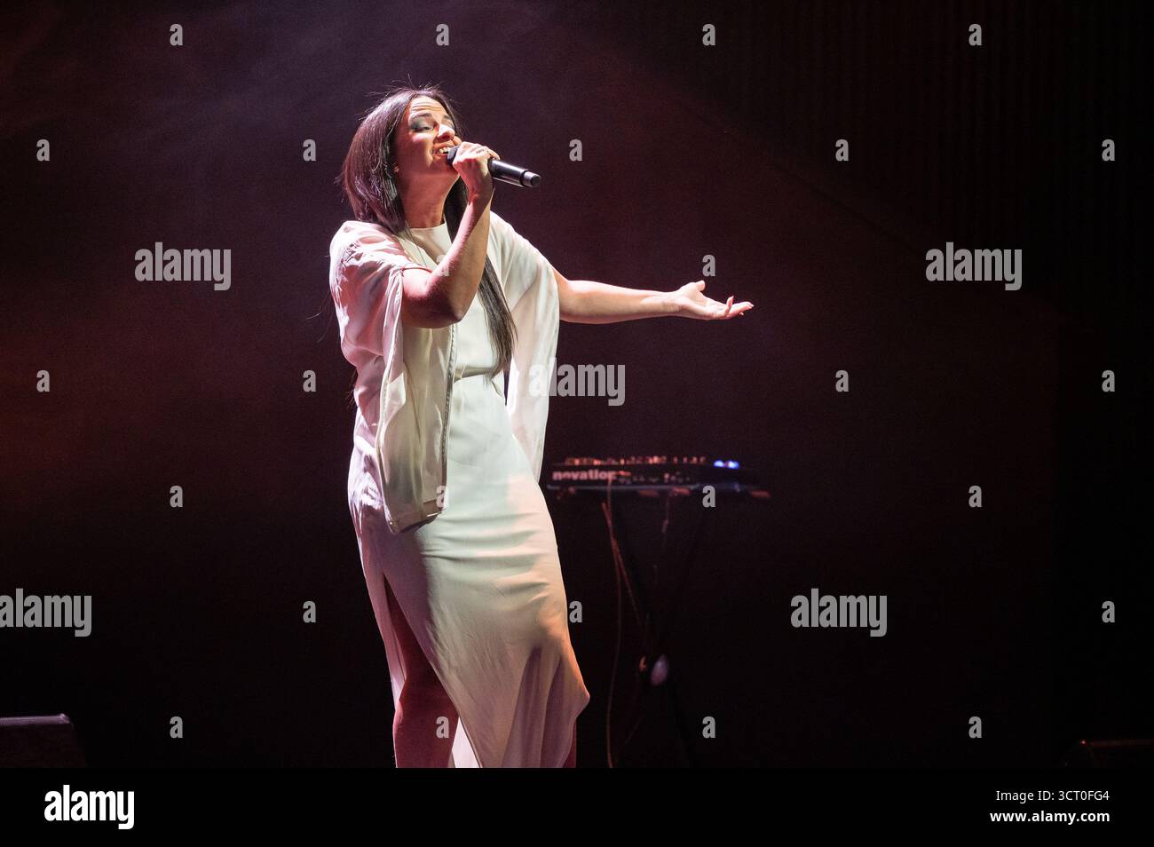 Madrid, Spain. 03rd Oct, 2025. Portuguese fado singer Lina Rodrigues ...