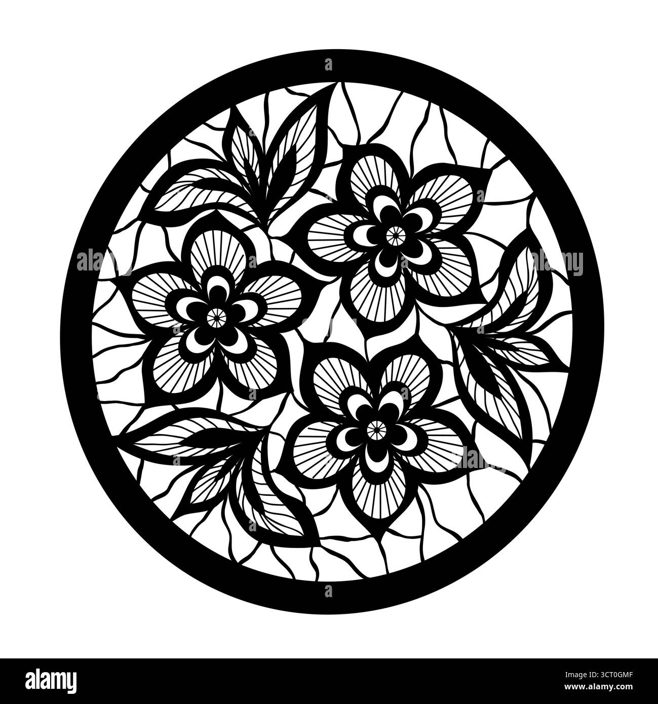 Ribbon embroidery Black and White Stock Photos & Images - Alamy