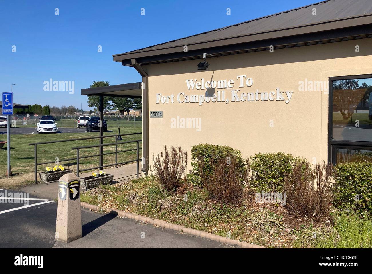 FILE - The exterior of Fort Campbell, Ky., is seen March 30, 2023. (AP ...