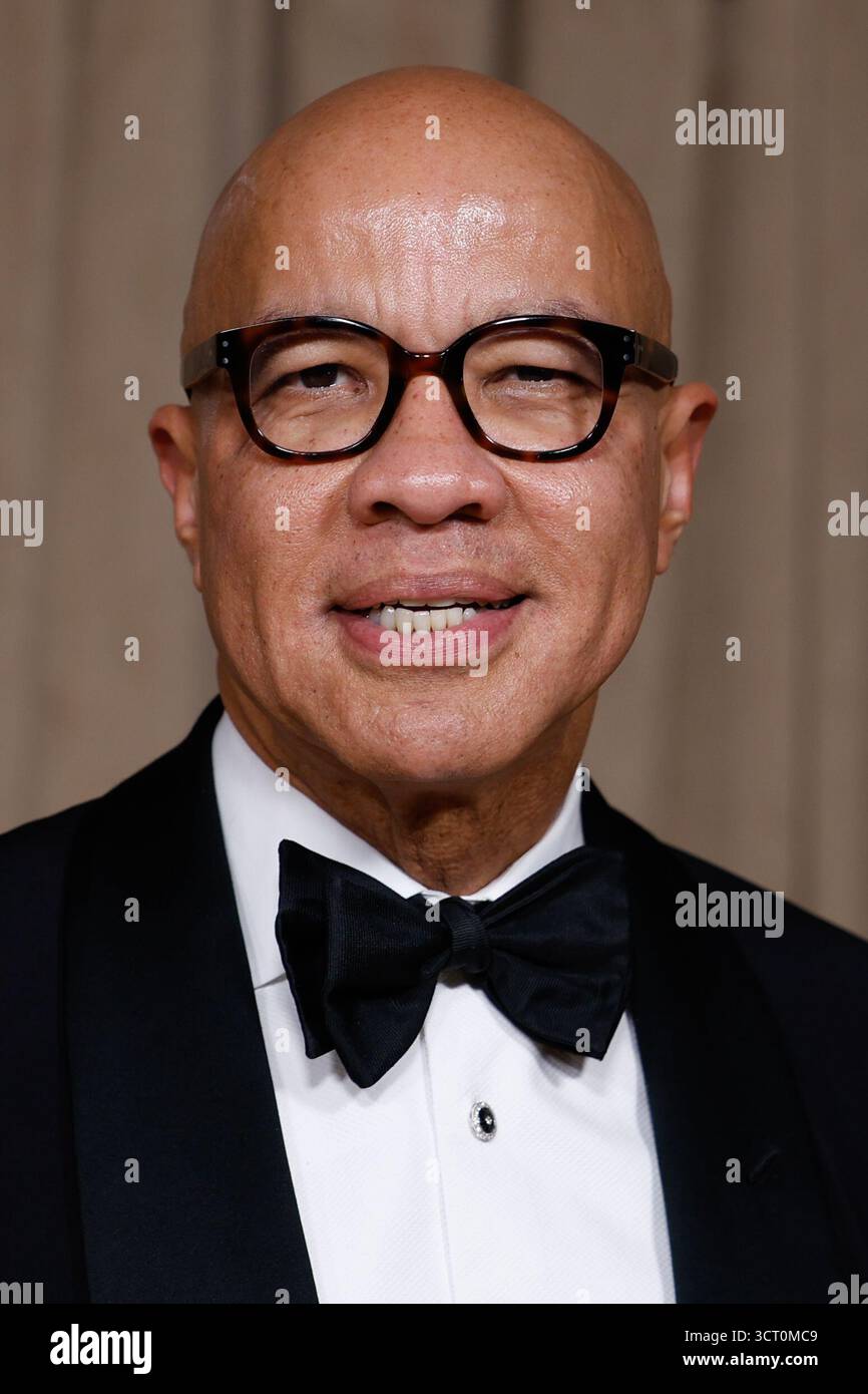Darren Walker poses for photographers upon arrival at The Albies on ...