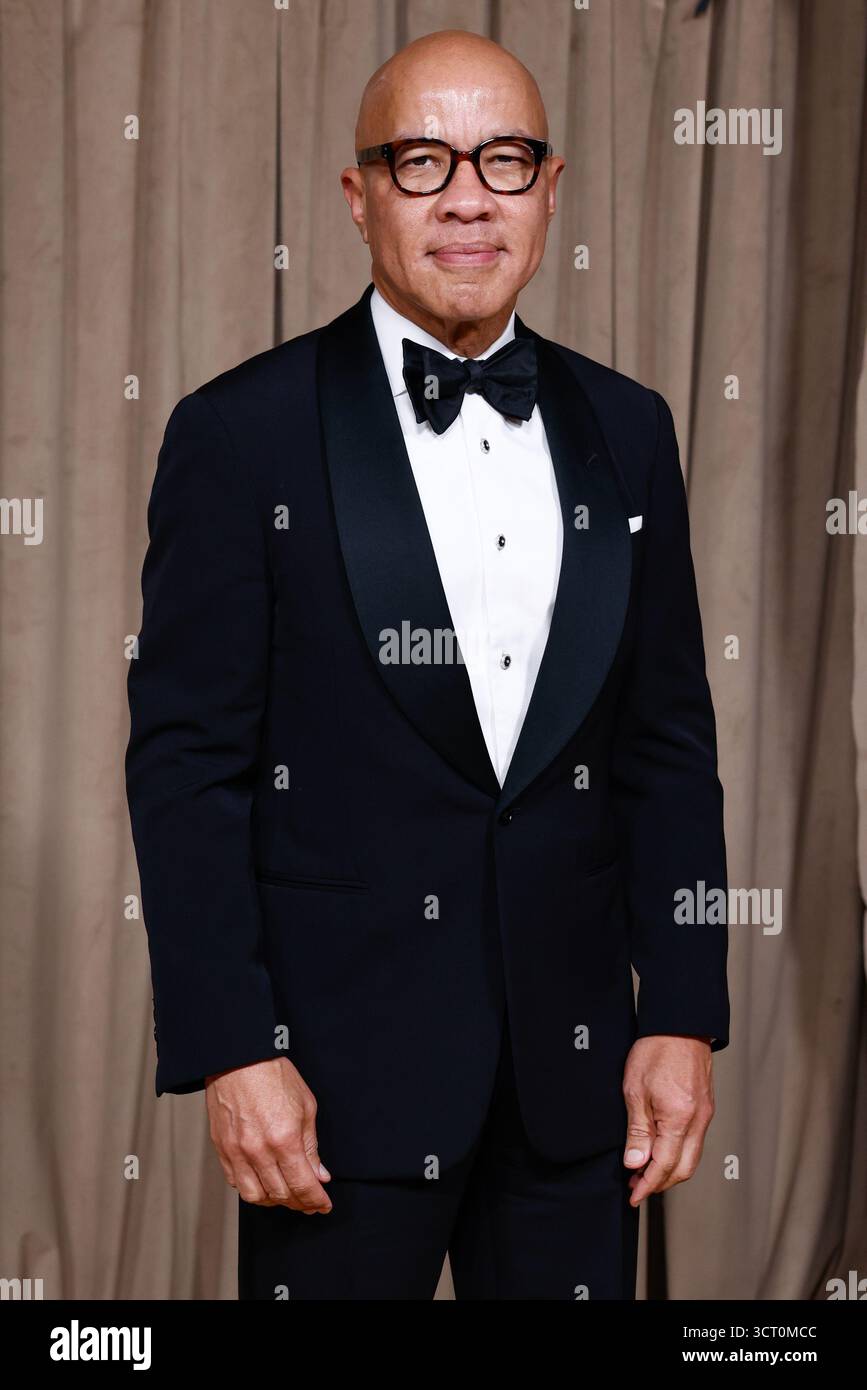 Darren Walker poses for photographers upon arrival at The Albies on ...