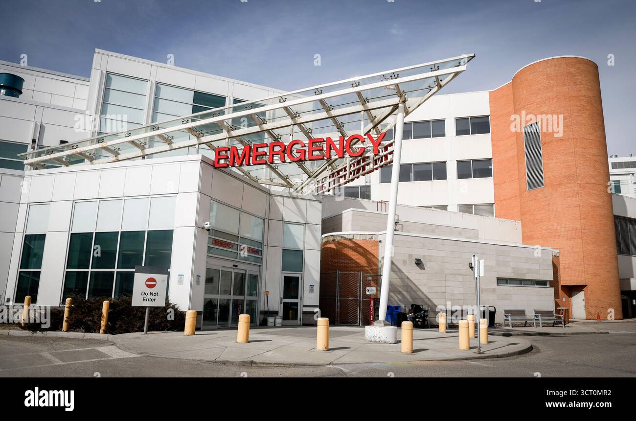 The emergency department of the Rockyview General Hospital is pictured ...