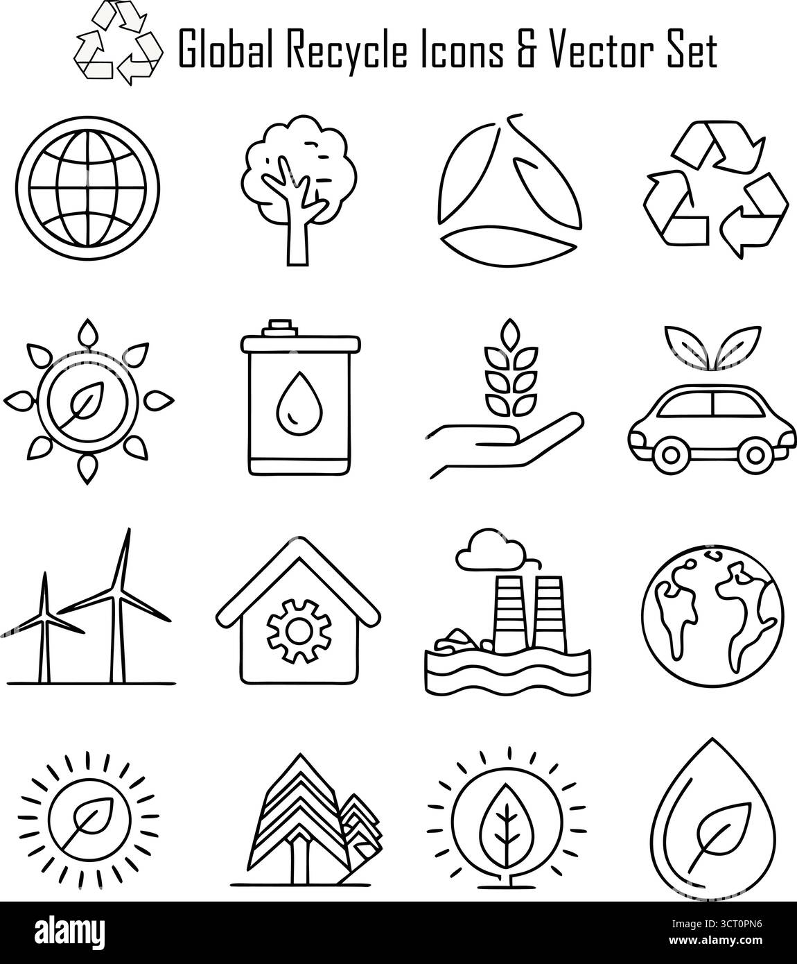 Global Recycling Concept: Sustainable Earth and Eco-Friendly Future ...