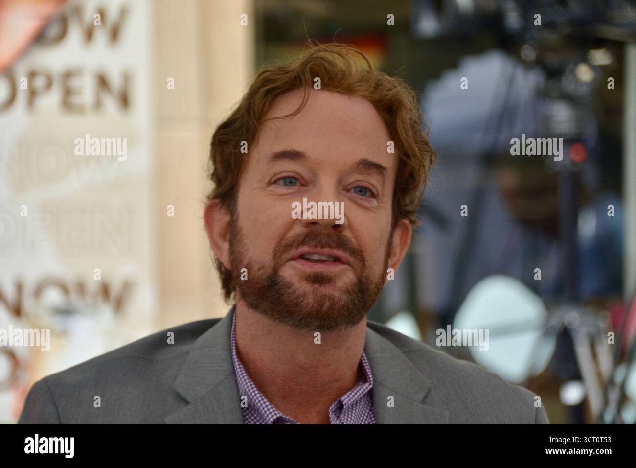 Actor and comedian Sam Pancake attends Lauren Graham’s Hollywood Walk of Fame Star ceremony in ...