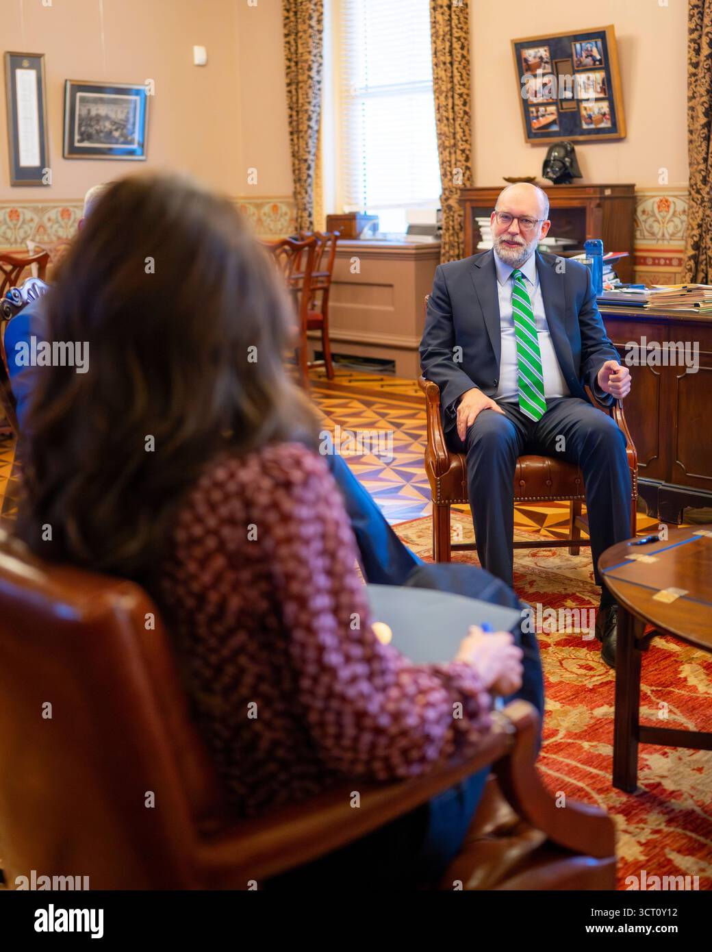 Secretary of Homeland Security Kristi Noem meets with Director of the ...